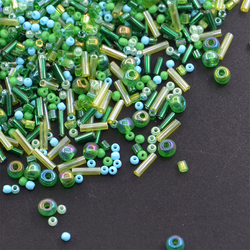 The mixed color seed beads are new!!