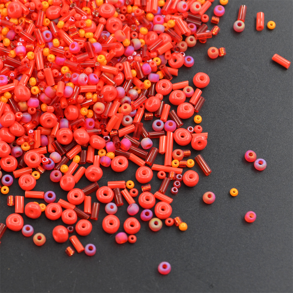 The mixed color seed beads are new!!